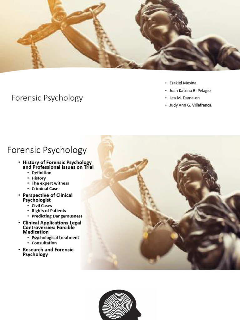 Forensic Ψ GROUP | PDF | Psychology | Insanity Defense