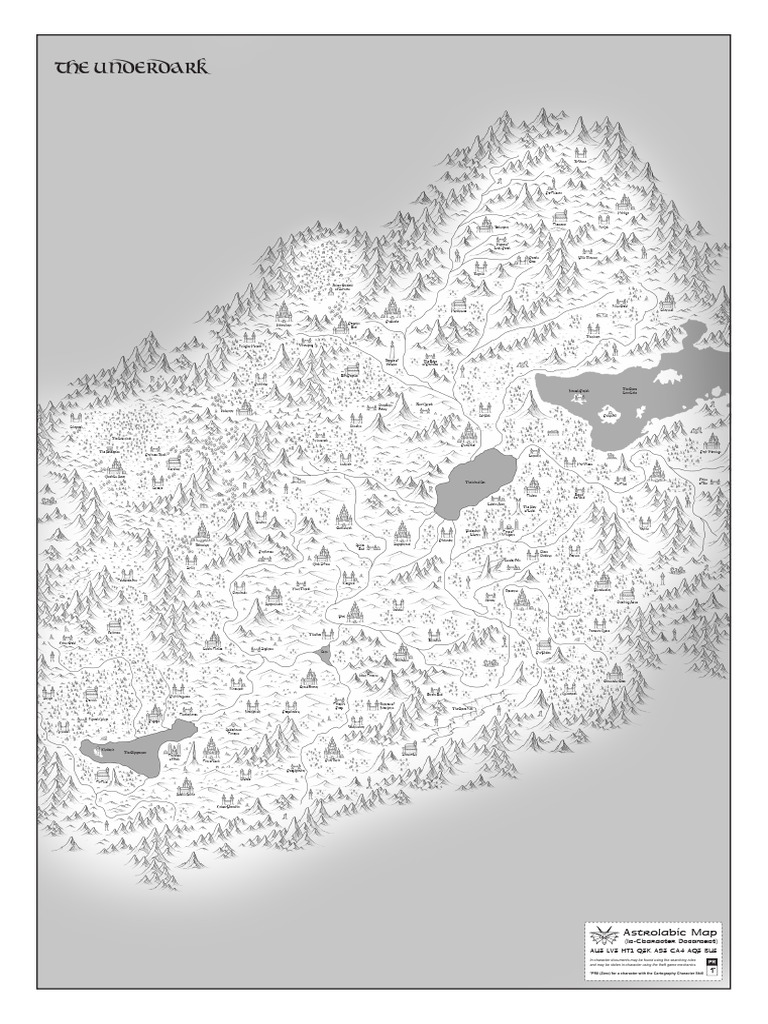 The Underdark Astrolabic Map | PDF | Dungeons & Dragons