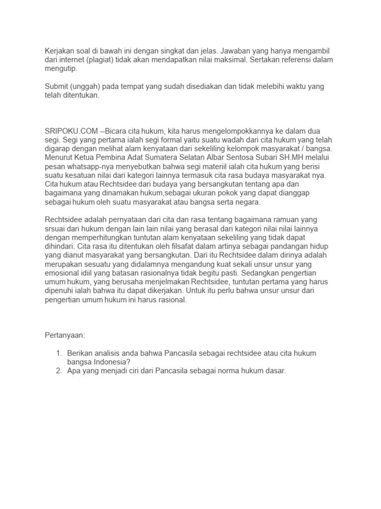 Tugas 1 Ilmu Perundang-Undangan | PDF