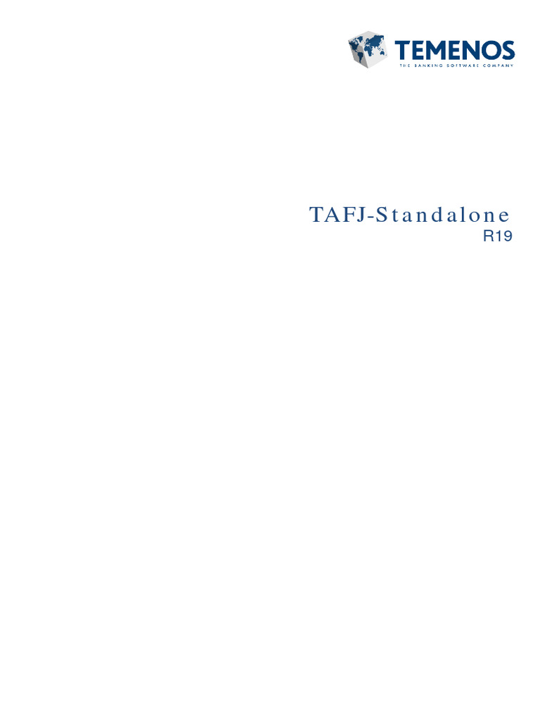 TAFJ Standalone | PDF | Control Flow | Java (Programming Language)