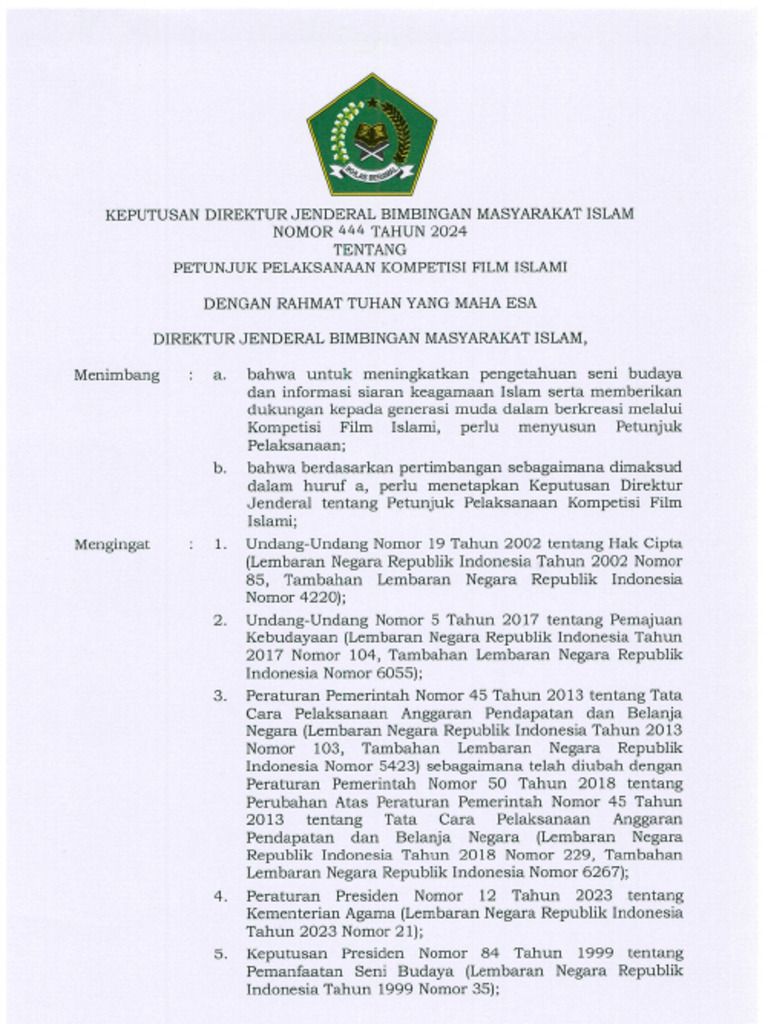 Juklak Kfi 2024 | PDF