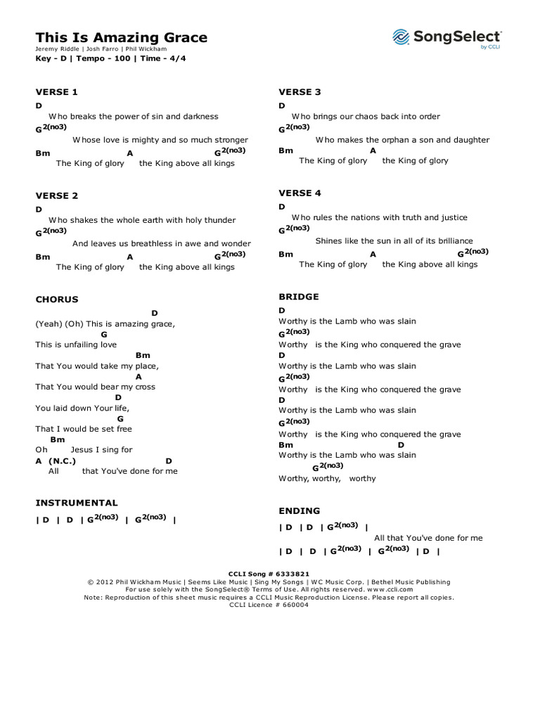 This Is Amazing Grace D | PDF