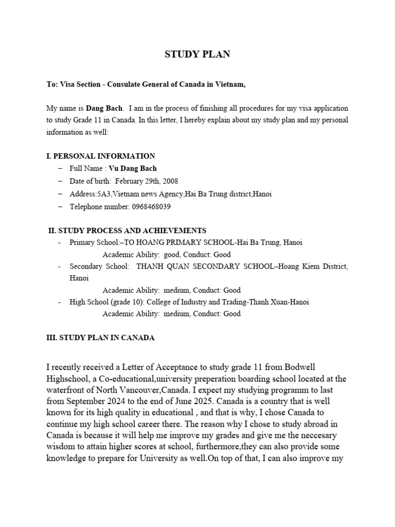 Study Plan | PDF | Learning