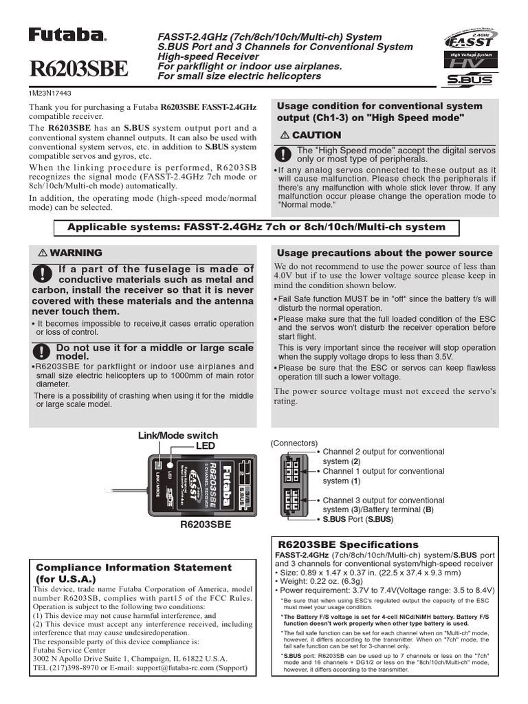 R 6203 Sbe | PDF | Electrical Engineering | Electronics