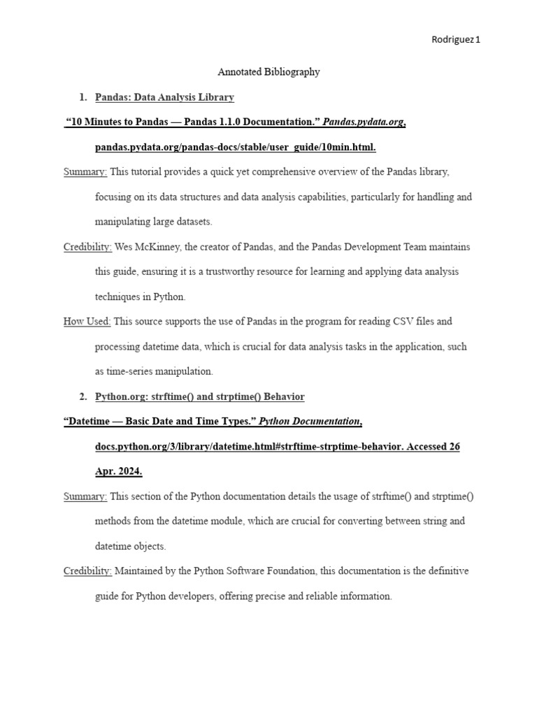 Annotated Bibliography Ism | PDF | Python (Programming Language ...