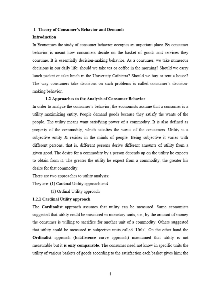 Micro Economics Module | PDF | Utility | Demand