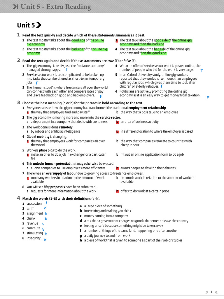 D10_U5_Extra Reading | PDF | Cost Of Living | Employment