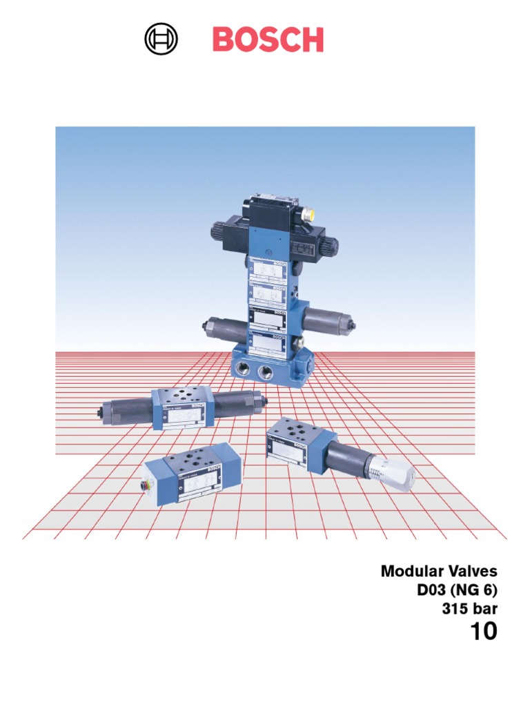 Modular Valves Do3 (NG 6) | PDF | Filtration | Valve
