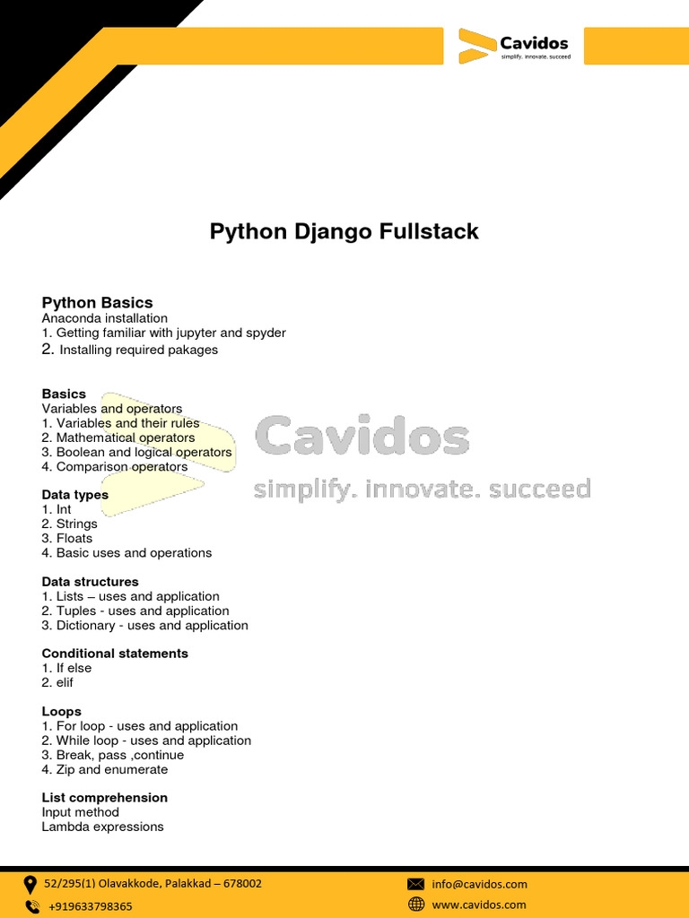 Python Django Fullstack - 1 | PDF Python Django Fullstack - 1 | PDF