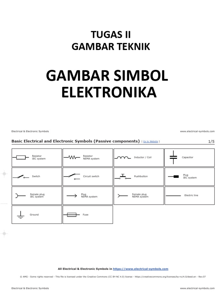 2 - Gambar Simbol Elektronika | PDF | Logic Gate | Electronics