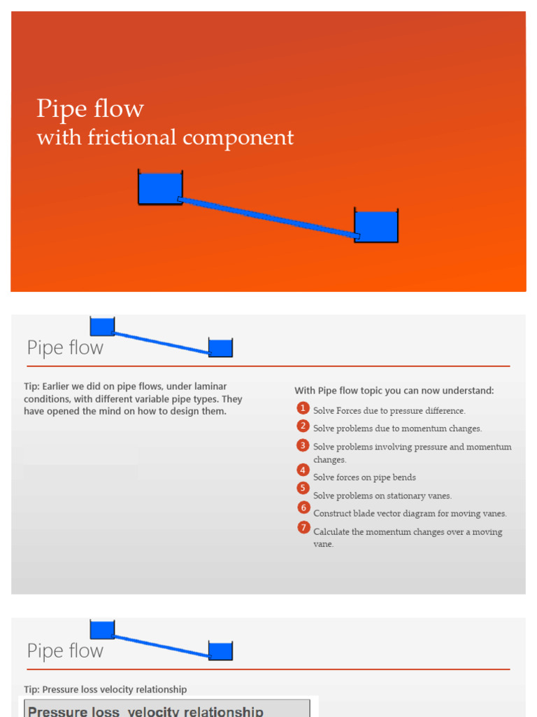 Pipe Flow Analysis and Momentum Changes | PDF | Momentum | Classical ...