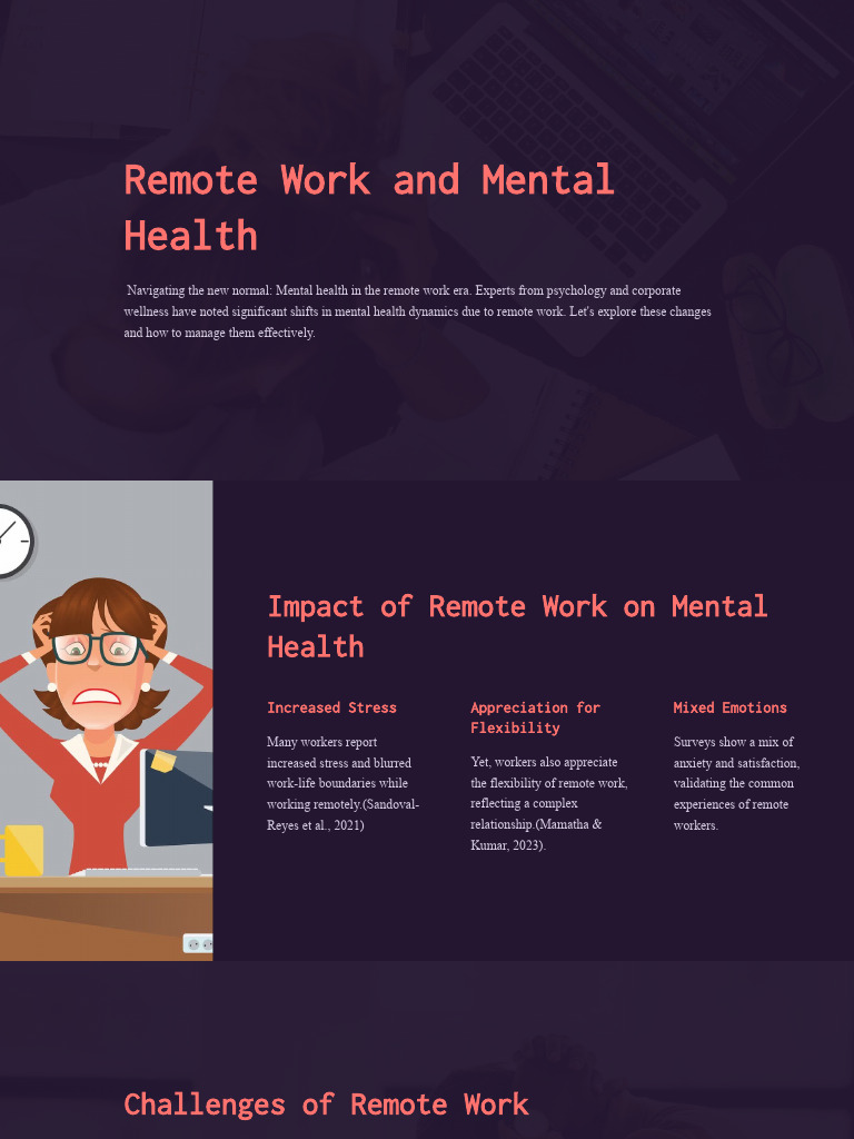 Mental Health Challenges in Remote Work | PDF | Mental Health | Stress (Biology)