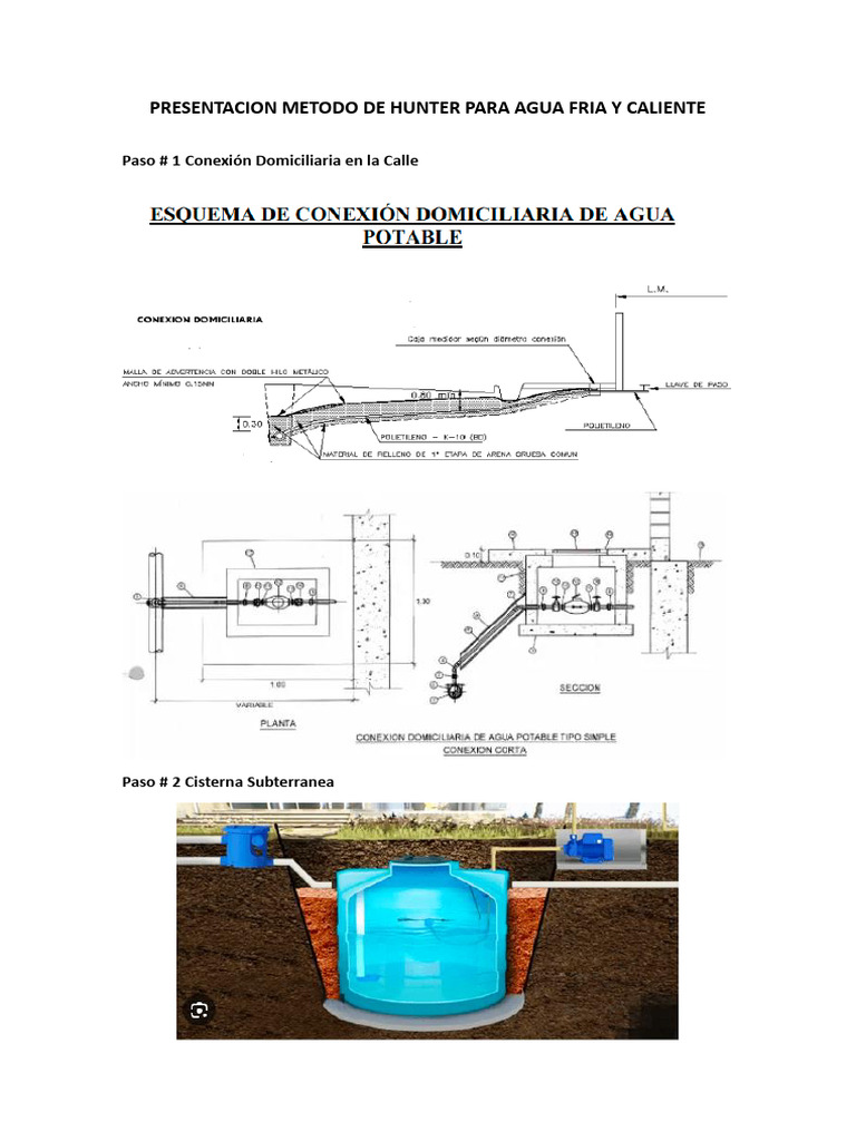 Presentacion Metodo de Hunter Para Un Sistema de Agua Fria y Caliente ...