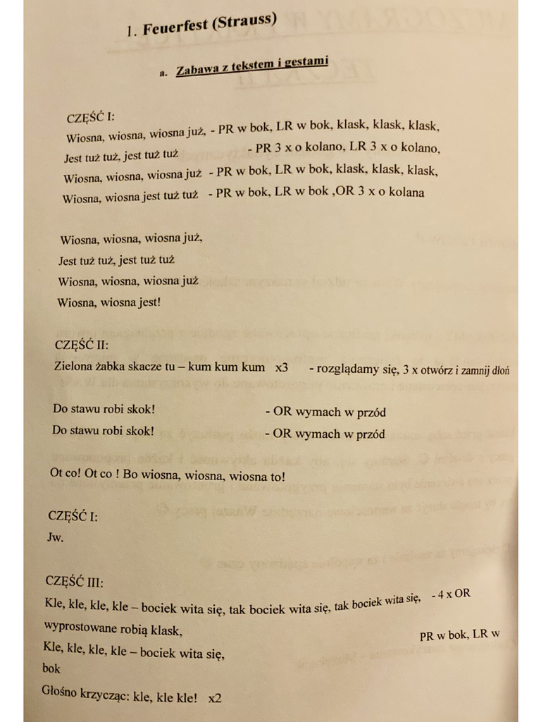 Rymowanka Feuerfest | PDF