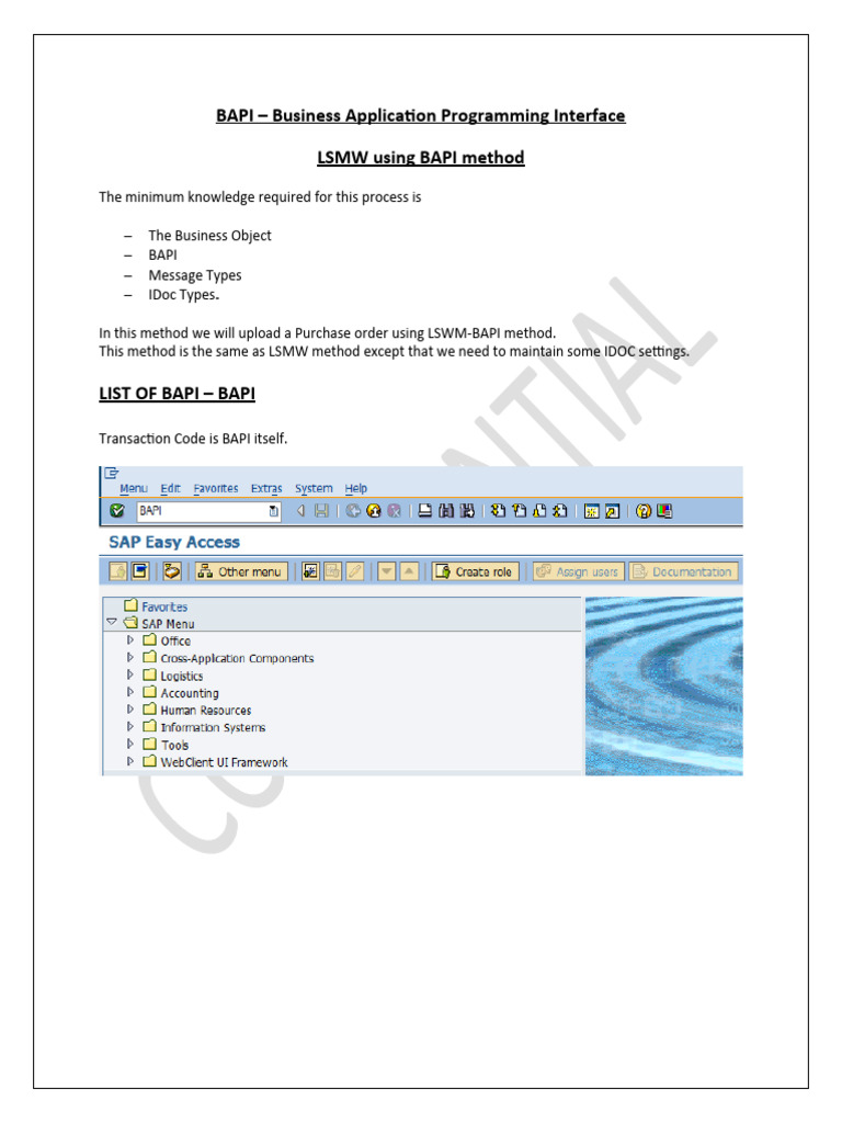 Lsmw Bapi For Po Upload Pdf Microsoft Excel Software Engineering