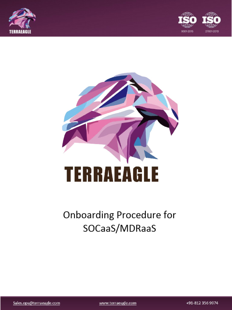 Onboarding Document For SOC Services | PDF | Security | Computer Security