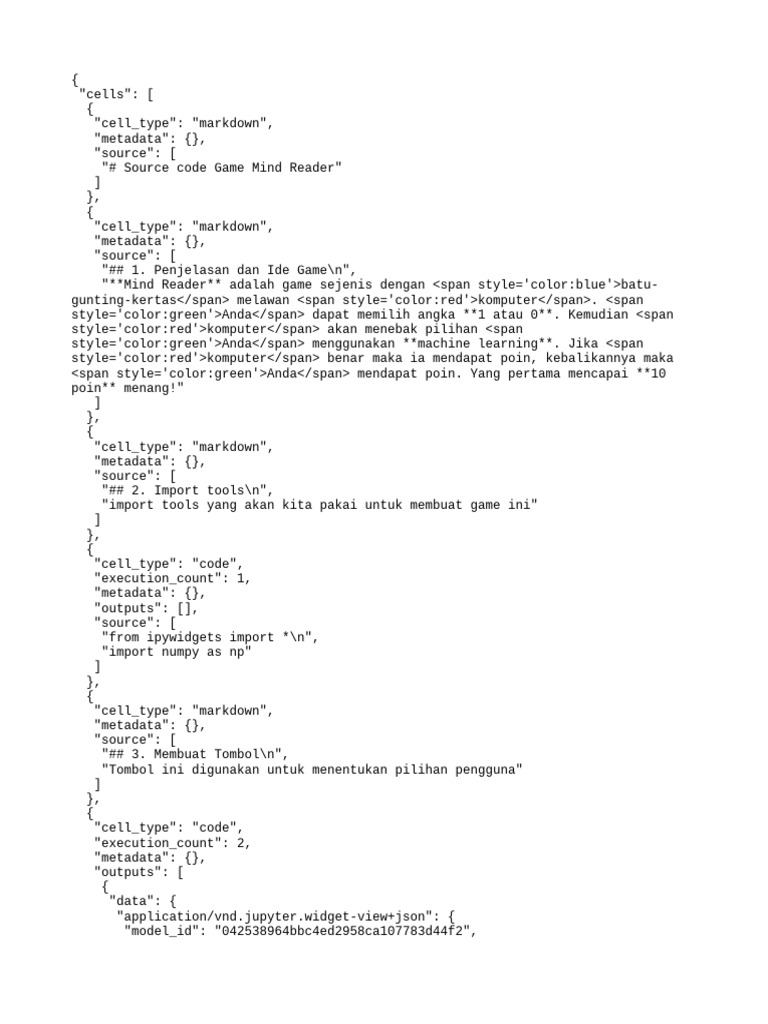 Mind Reader Game Source Code | PDF | Software Development | Data