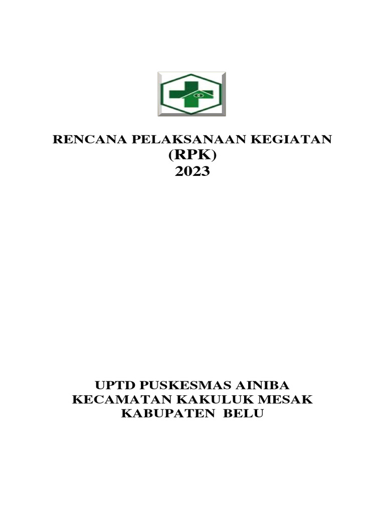 Contoh Doukmen RPK | PDF