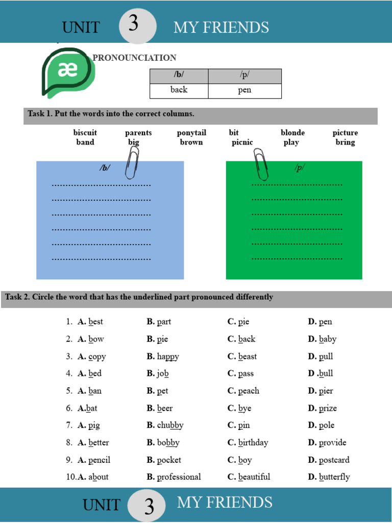 Tieng Anh 6 GLOBAL SUCCESS Unit 3 | PDF