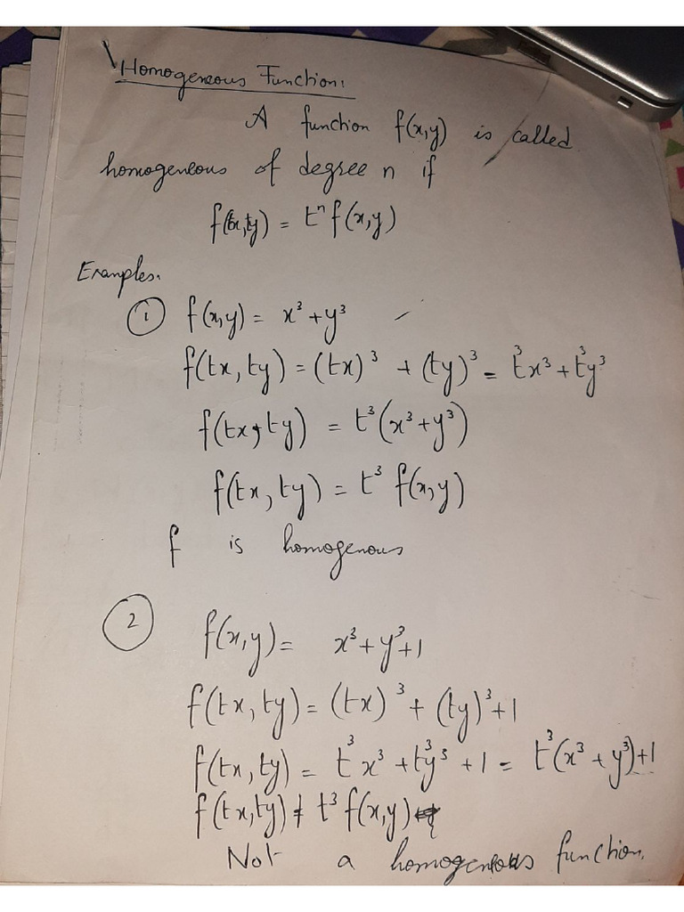 Homogeneous DE | PDF