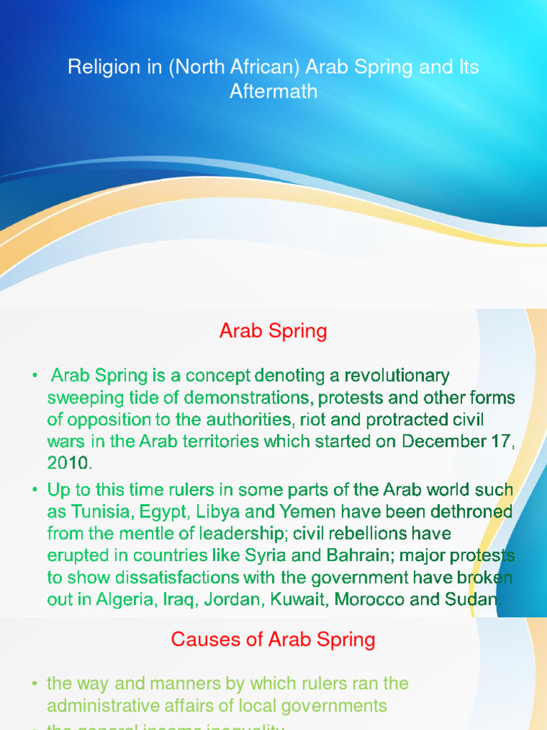 Religion in Arab Spring | PDF | Arab Spring | Libya