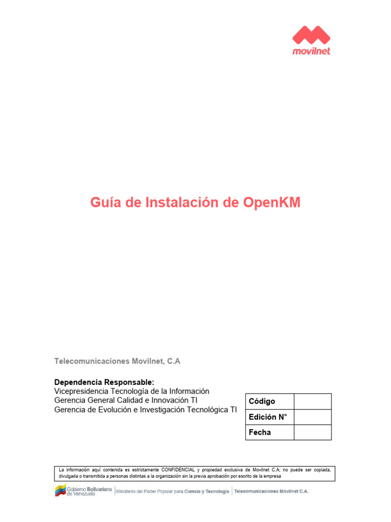 Guia de Instalación OpenKM | PDF | Java (lenguaje de programación) | Bases de datos