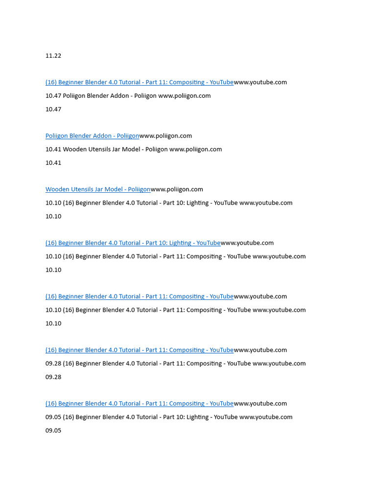11 | PDF | Blender (Software) | 3 D Computer Graphics