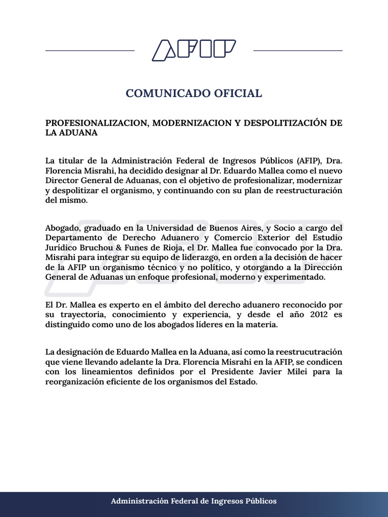 Comunicados Afip-A4 | PDF | Negocios