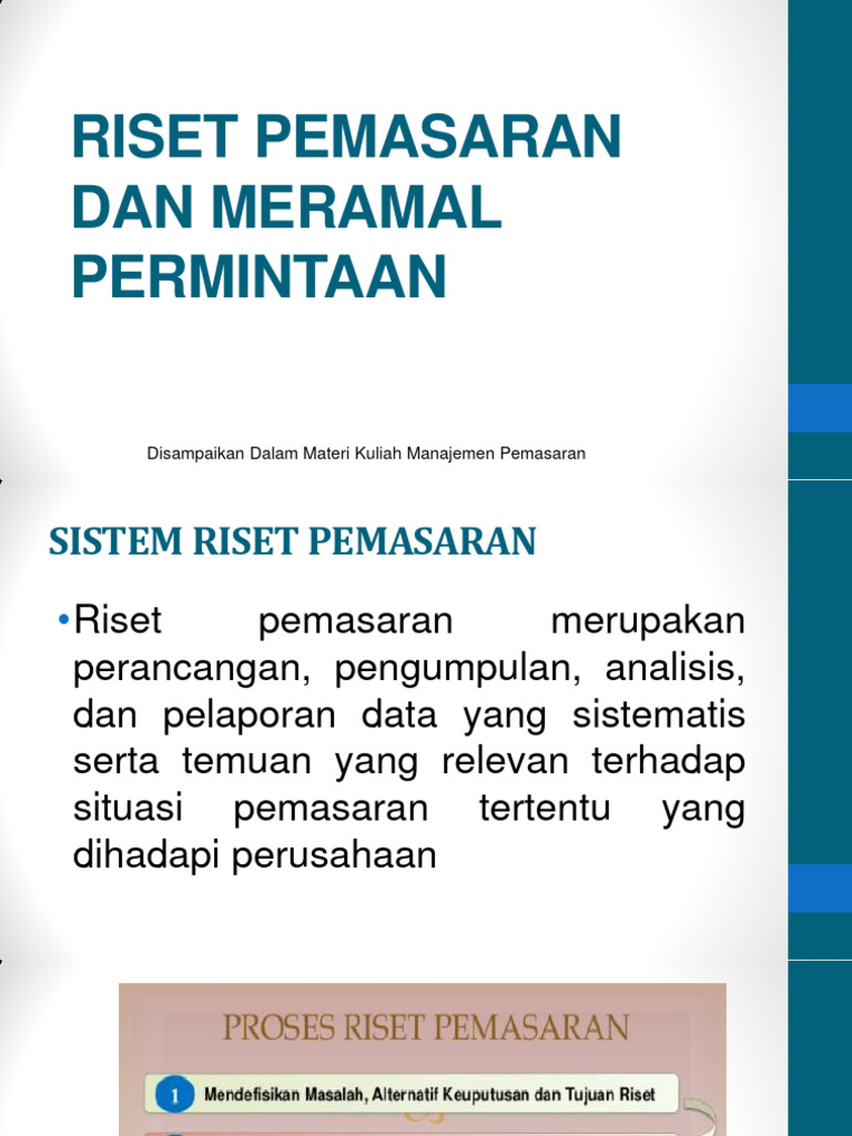 Bab 2 Riset Pemasaran Dan Meramal Permintaan | PDF
