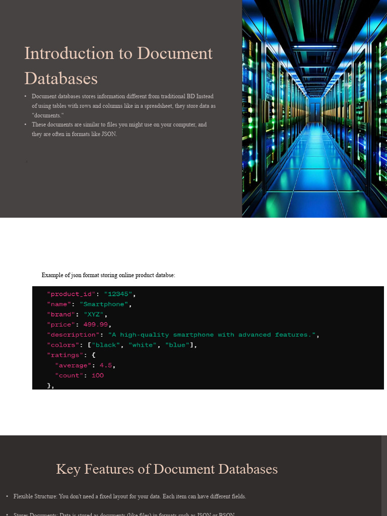 Introduction To Document Databases | Download Free PDF | Databases | Json