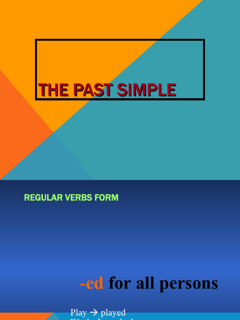 Past-Simple-Presentation 1 | PDF