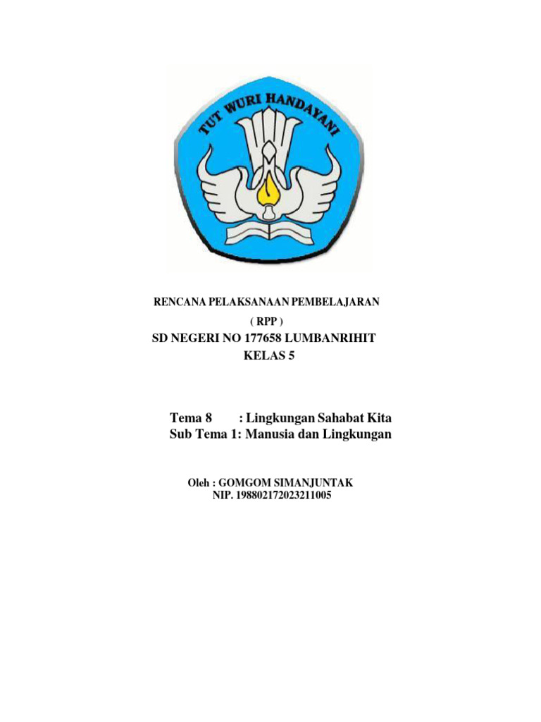 RPP GOMGOM Tema8 Untuk Observasi | PDF