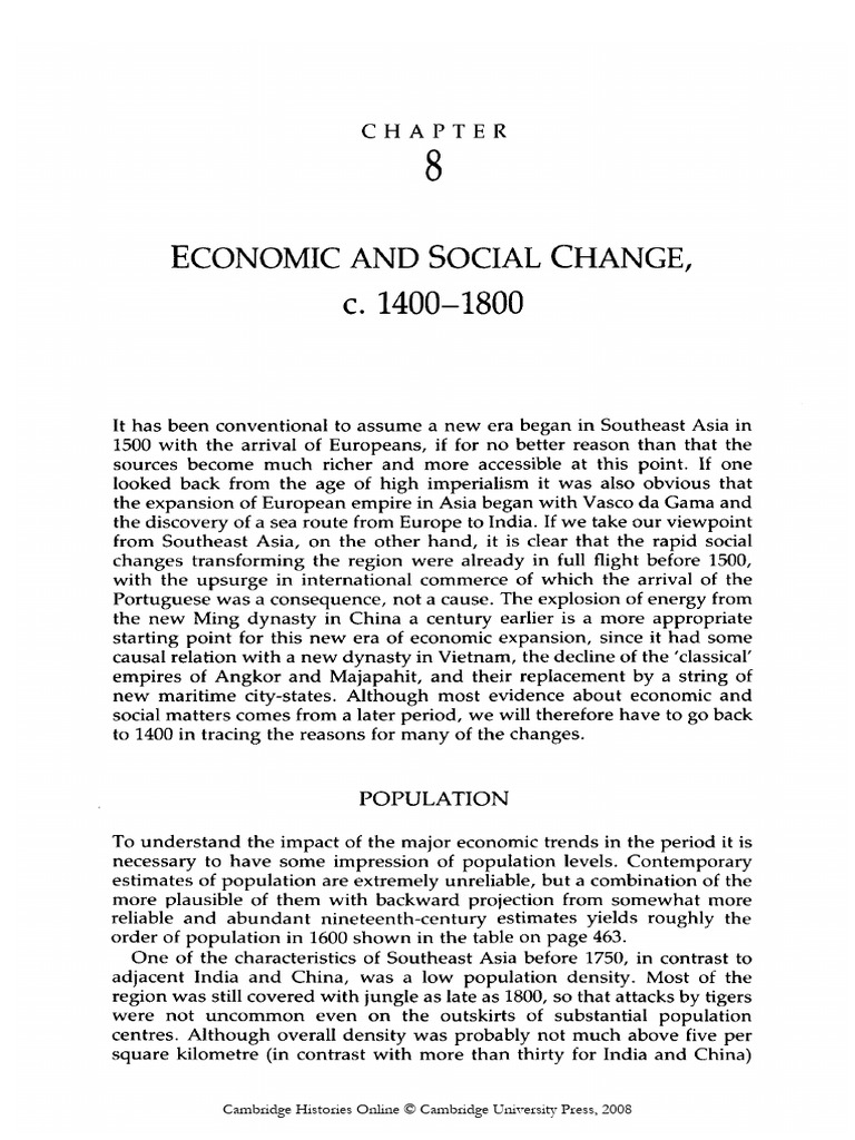 Southeast Asia's Economic Shift 1400-1800 | PDF | Southeast Asia | Trade