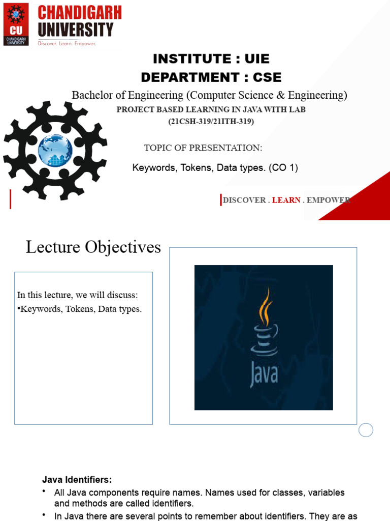 Lecture-1.1.2 | PDF | Data Type | Reserved Word