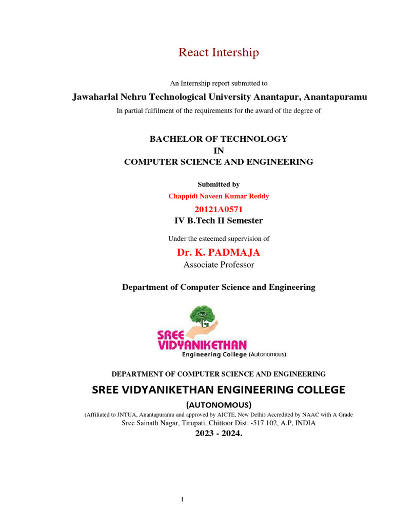 Internship PDF Fin | Download Free PDF | Document Object Model | Java Script