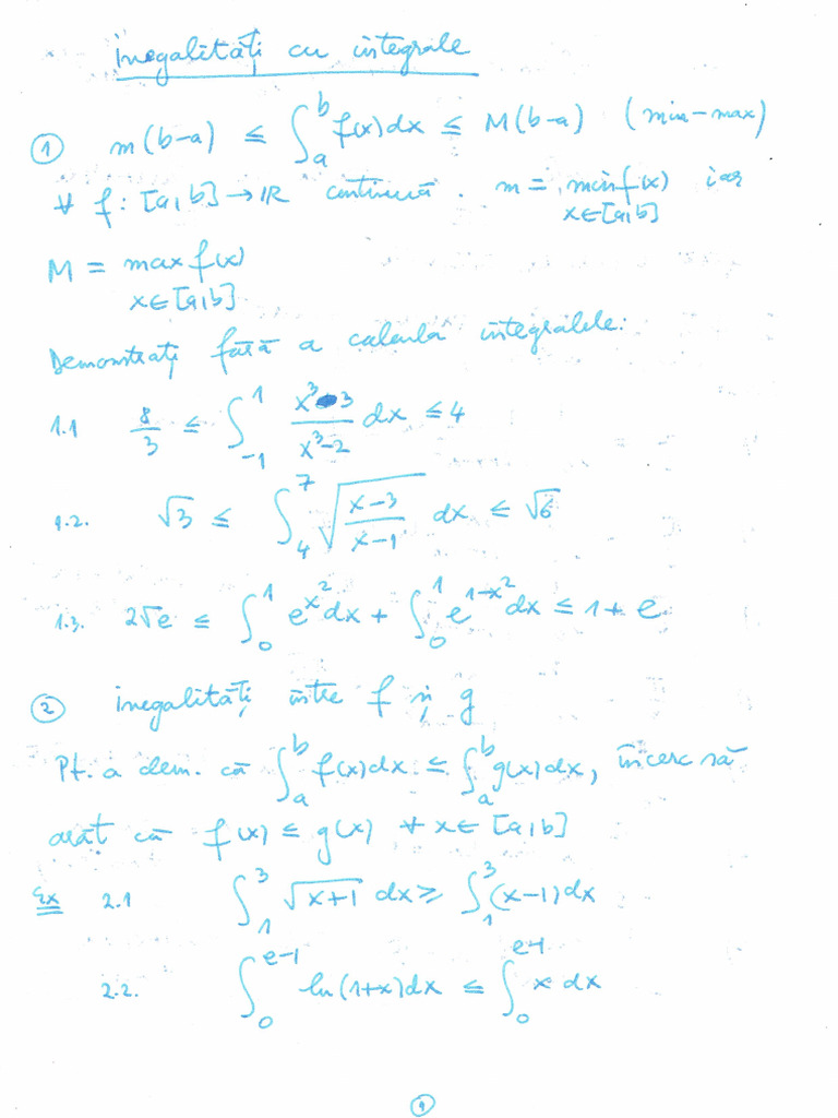 Inegalitati Integrale | PDF