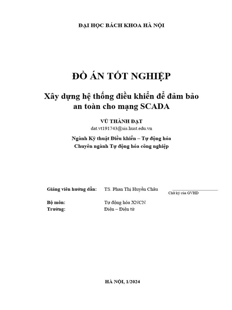 ĐATN Vu Thanh Dat 20191743 | PDF