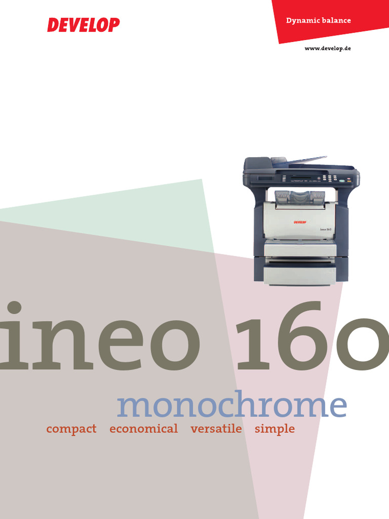 Brochure Ineo160 Eng | PDF | Image Scanner | Printer (Computing)