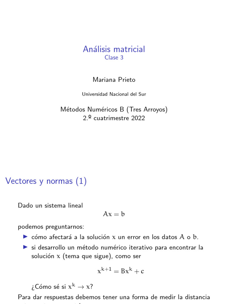 Análisis Matricial | PDF | Espacio vectorial | Valores propios y ...