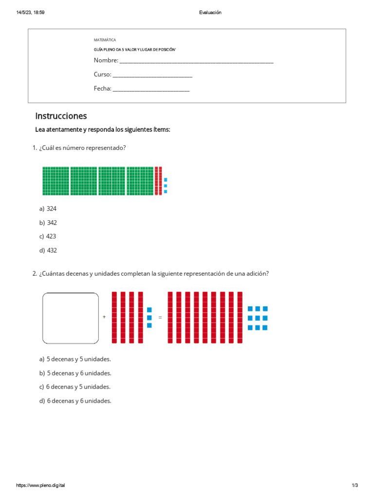 Lugar y Valor Posicional | PDF | Computadoras