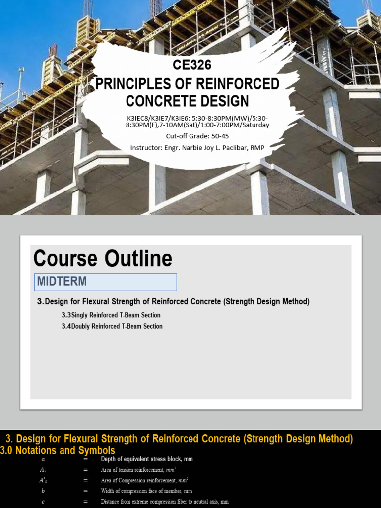 3.3-3.4 RCD - Design For Flexural Strength of Reinforced Concrete ...