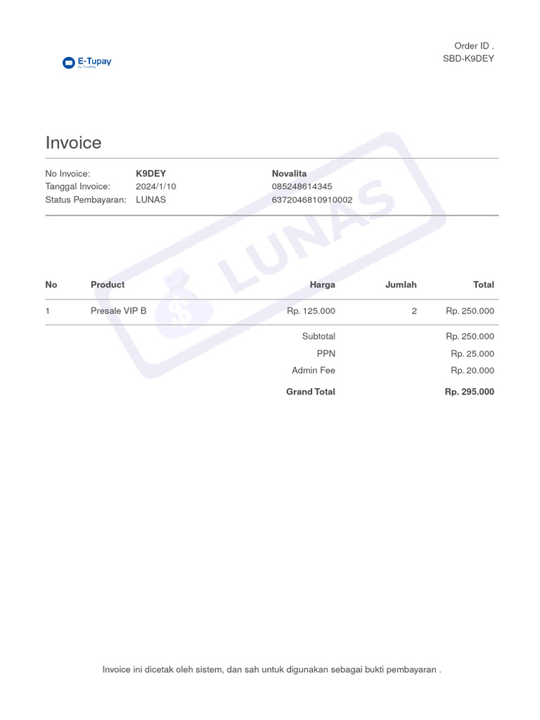 Invoice Pdf