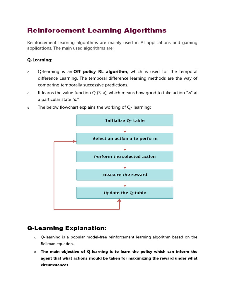 Q Learning Sarsa Deep Q Learning Pdf Algorithms And Data Structures Cognition