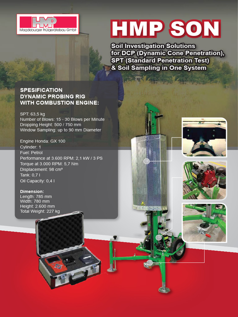 Dynamic Probing Rig Specifications | PDF