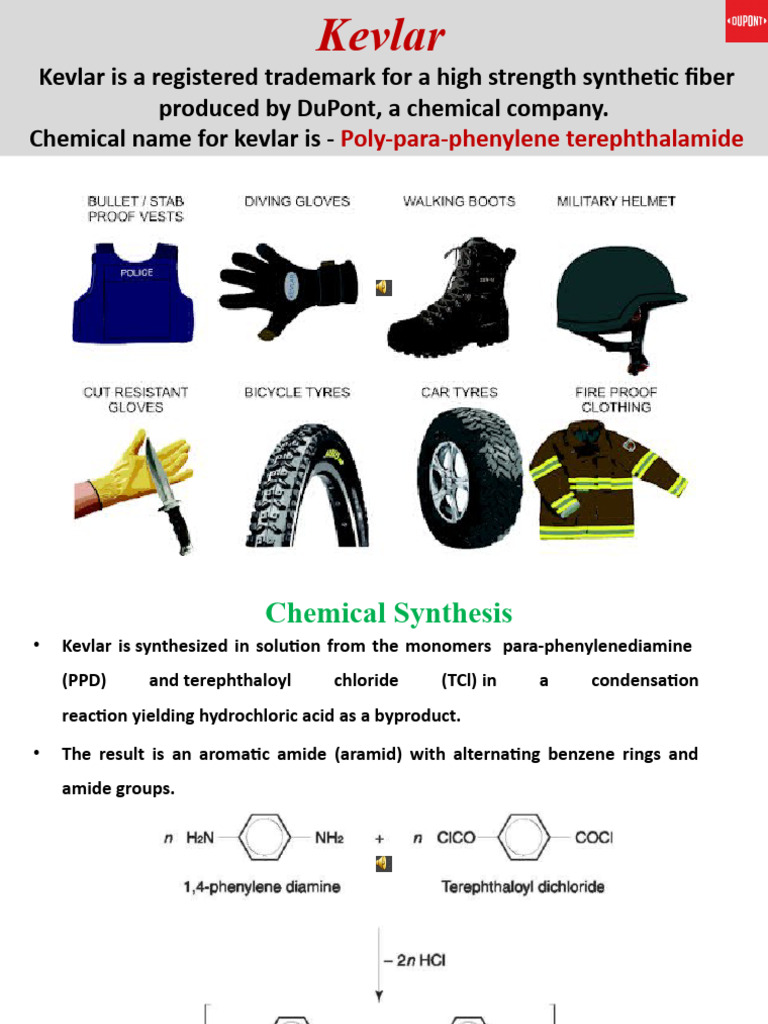 Kevlar: Properties, Synthesis, and Uses | PDF | Materials Science ...