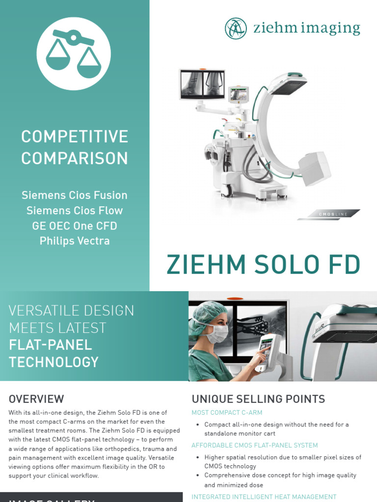Competitive Comparison Ziehm Solo FD v1.50 WEB | Download Free PDF | Imaging | Equipment