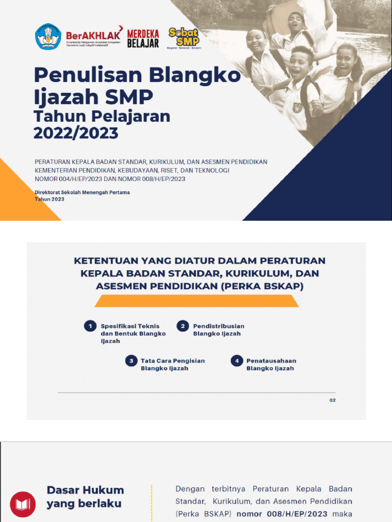 Blangko Ijazah 2023 SMP | PDF