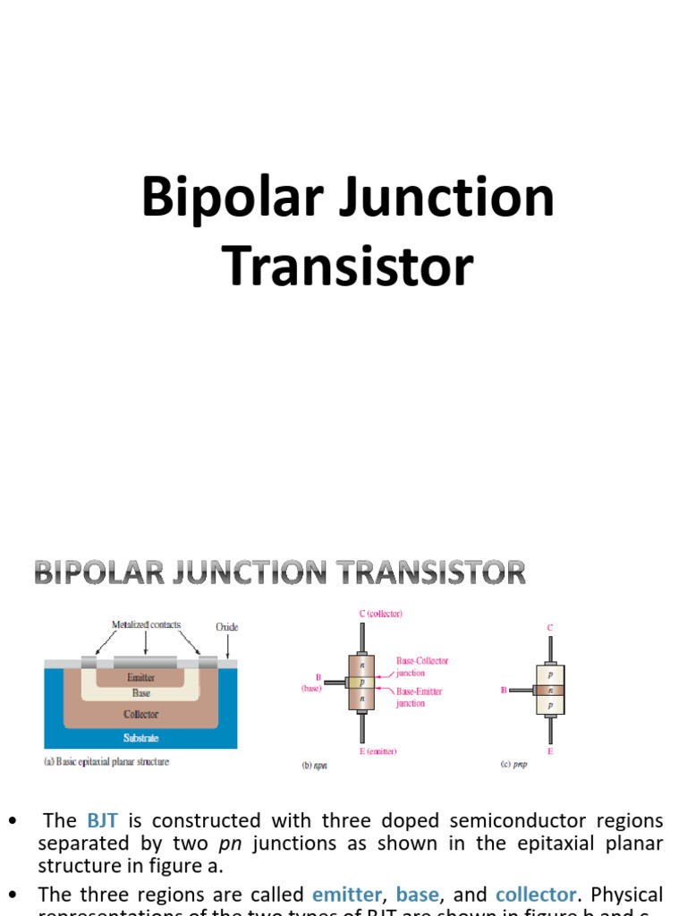 Bipolar Junction Transistor | PDF | Bipolar Junction Transistor ...