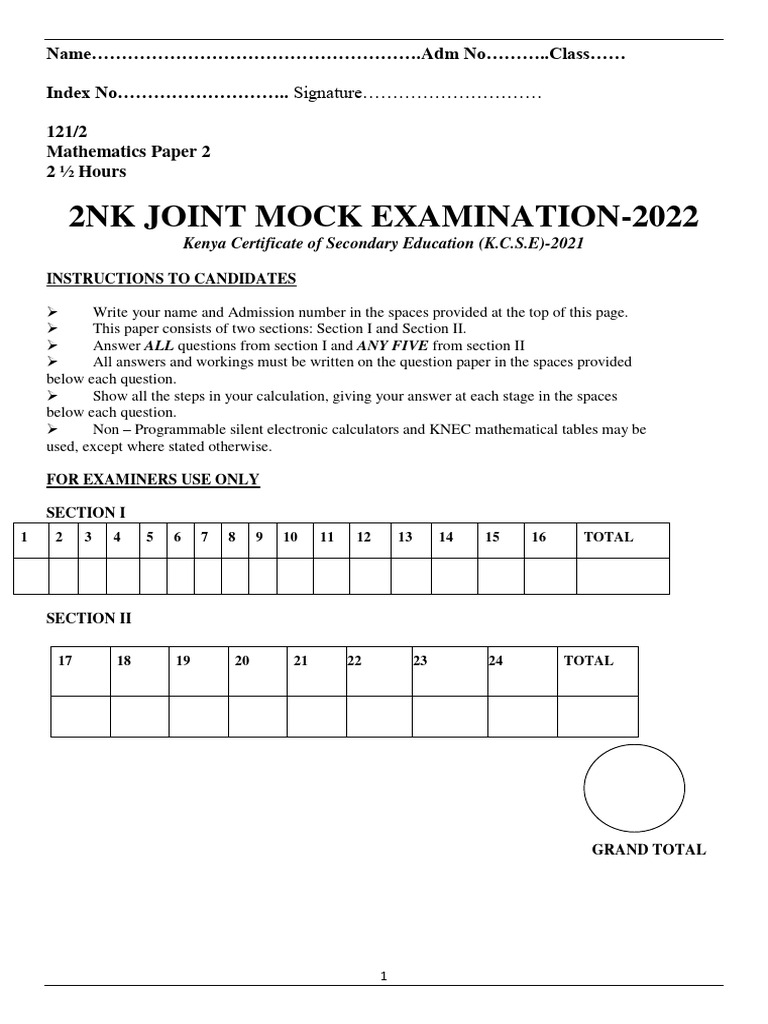 Maths PP2 | PDF | Triangle | Circle