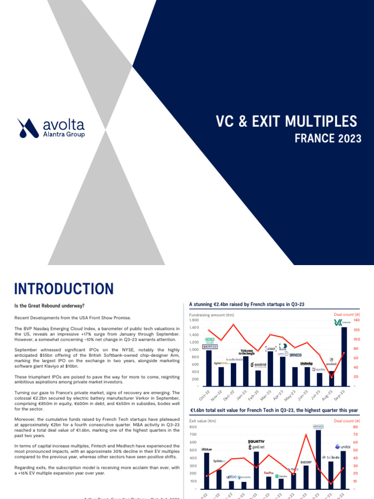 Avolta VC Exit Multiples France 2023 | PDF | Venture Capital ...